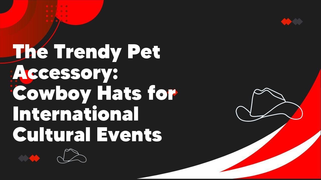 The Trendy Pet Accessory: Cowboy Hats for International Cultural Event