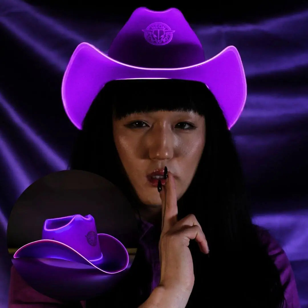 Viral Light-Up Cowboy Hats | Party, Concerts, Halloween, Wedding