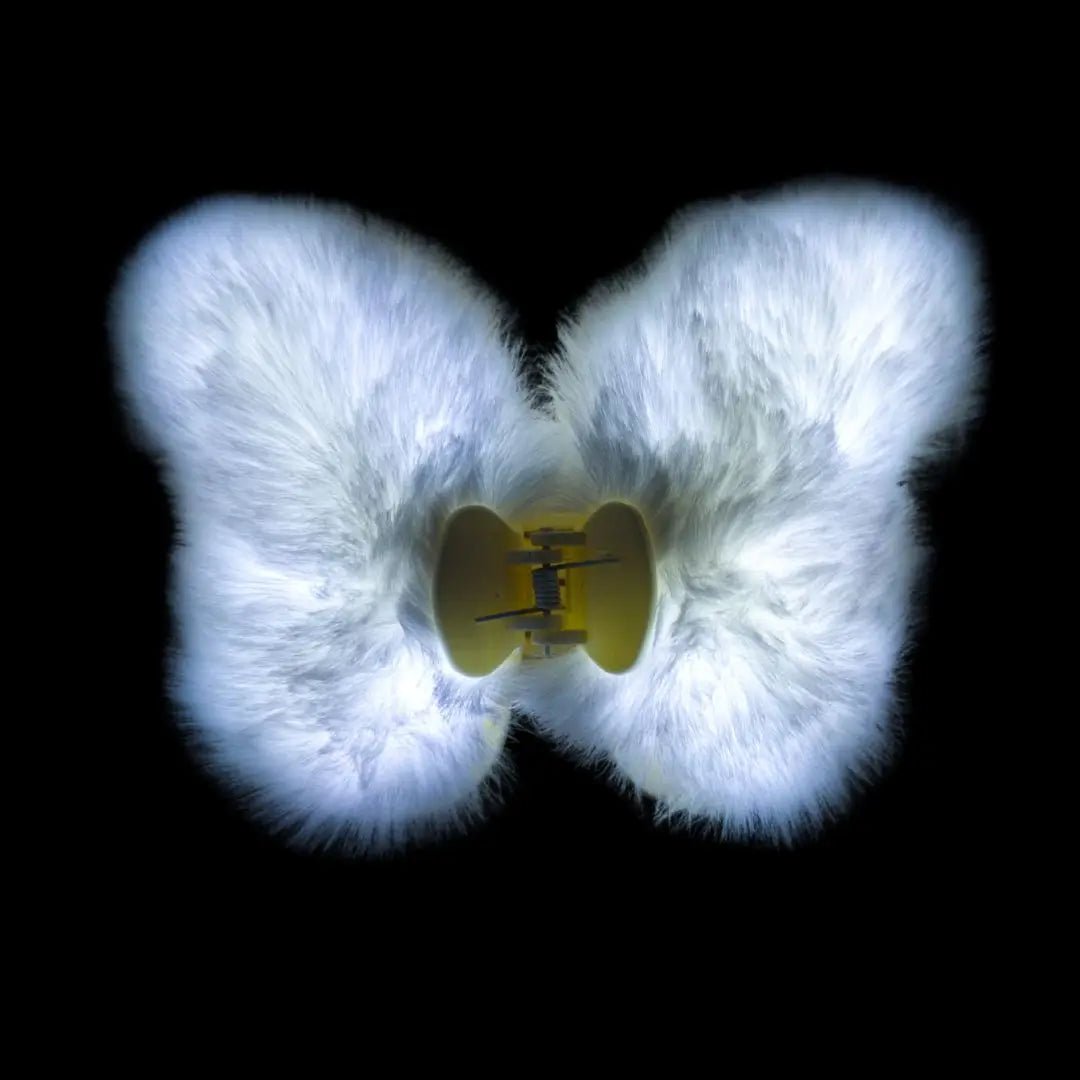 Light up Butterfly Fuzzy Hair Claw Clip | By Neon Cowboys