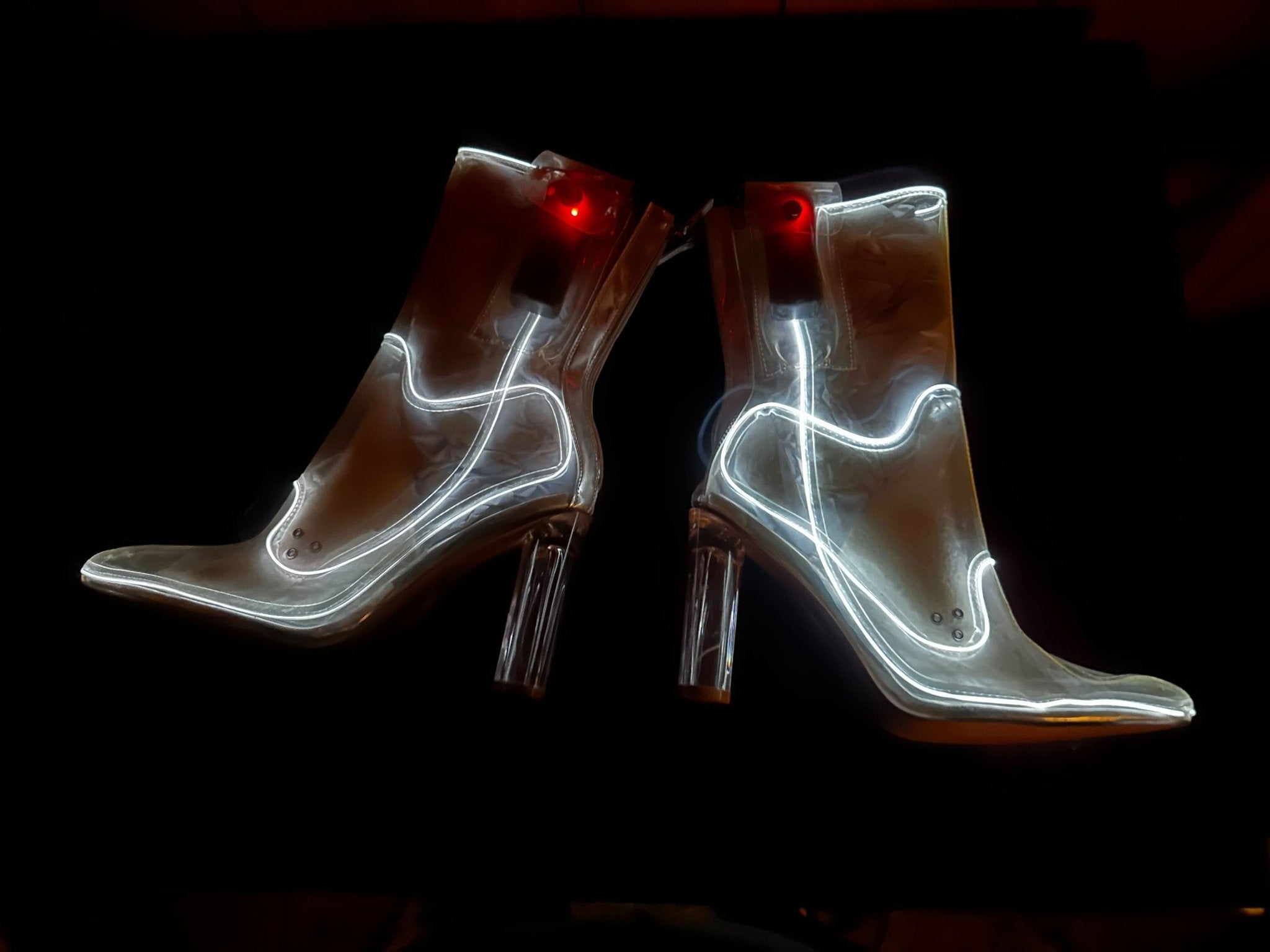 SAMPLE SALE Pink LED Boot Sample | Neon Cowboys Size 14